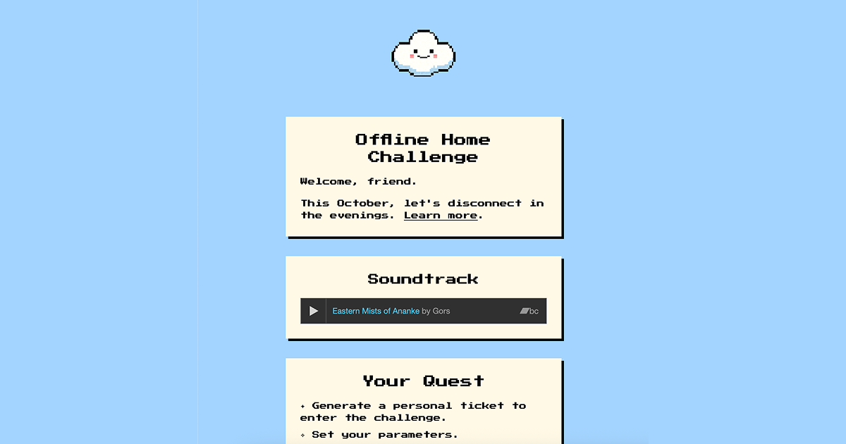 Calm & Fluffy October Offline Quest